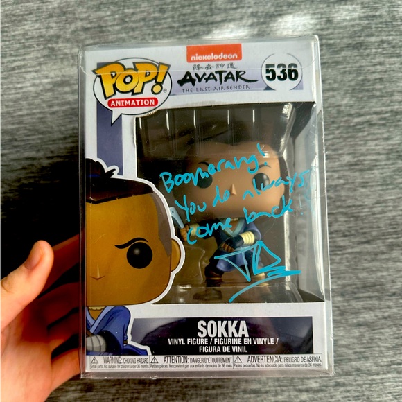 Funko | Other | Signed Sokka 536 Funko Pop Signed By Jack De Sena ...